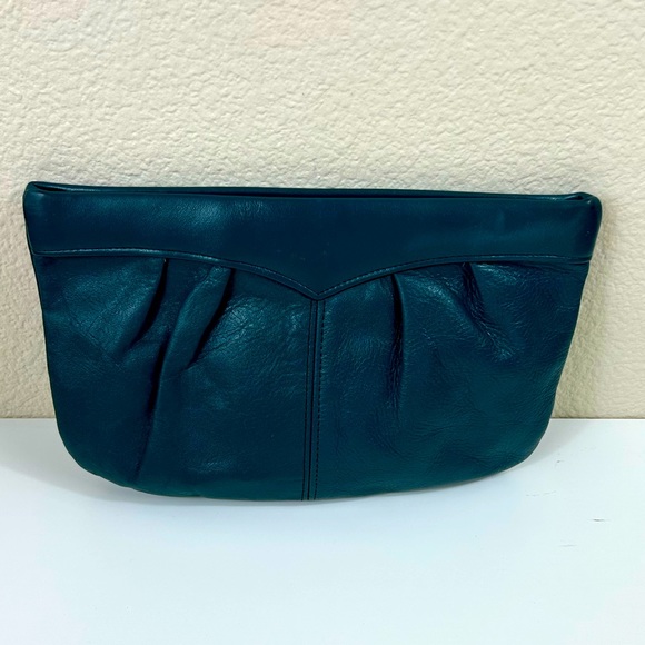 antonia | Bags | Vintage Antonia Green Leather Clutch | Poshmark